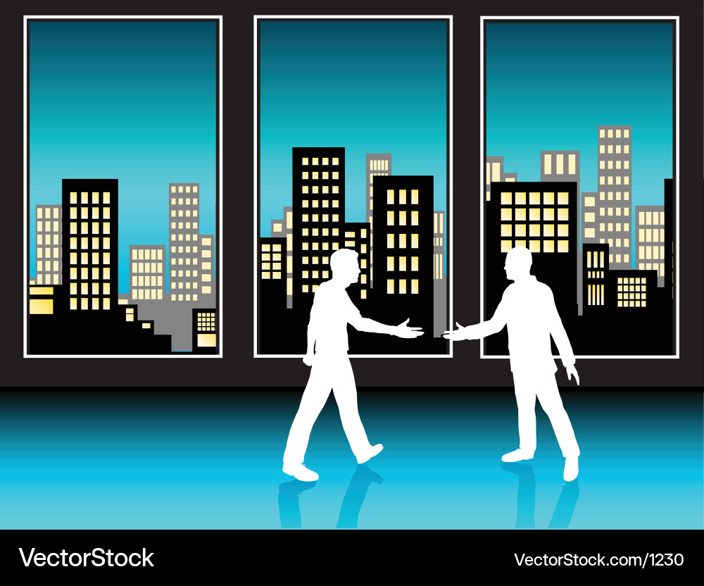 Business meeting Royalty Free Vector Image - VectorStock