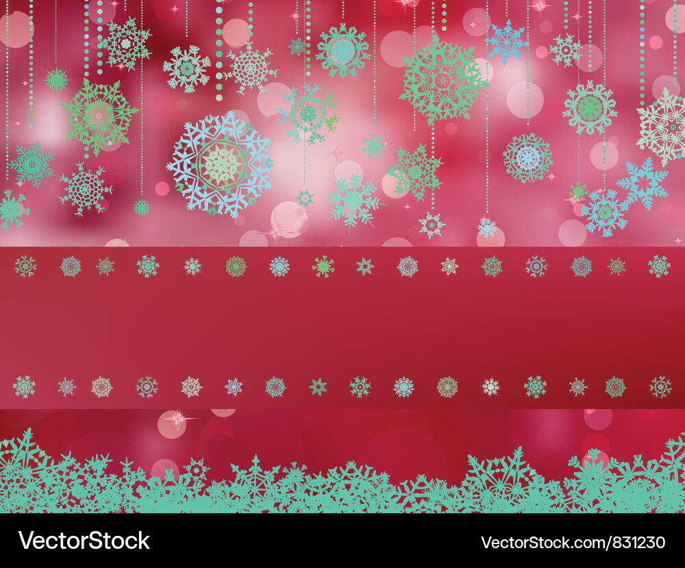 Christmas snowflakes background Royalty Free Vector Image