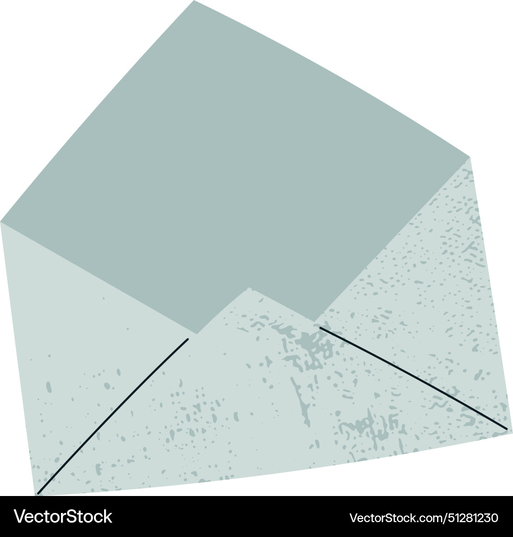 Envelope with grunge pattern Royalty Free Vector Image