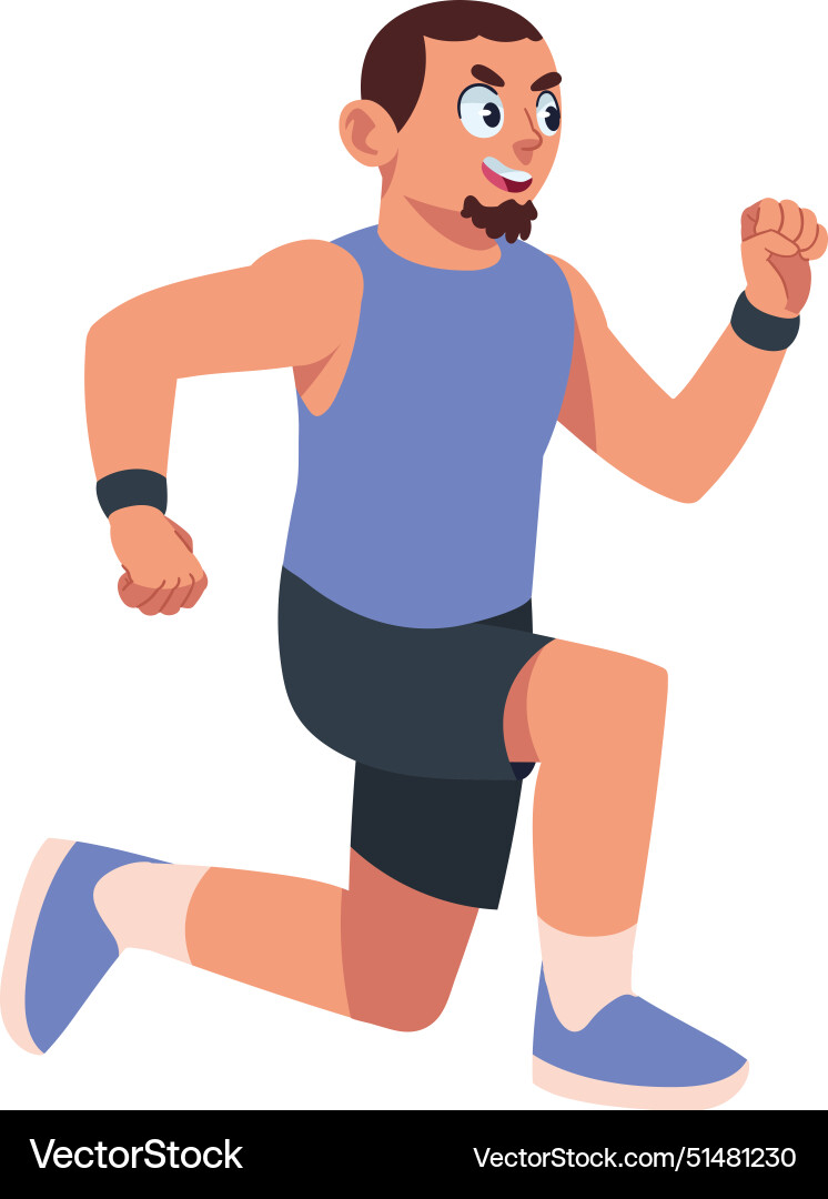 Gym adult man Royalty Free Vector Image - VectorStock