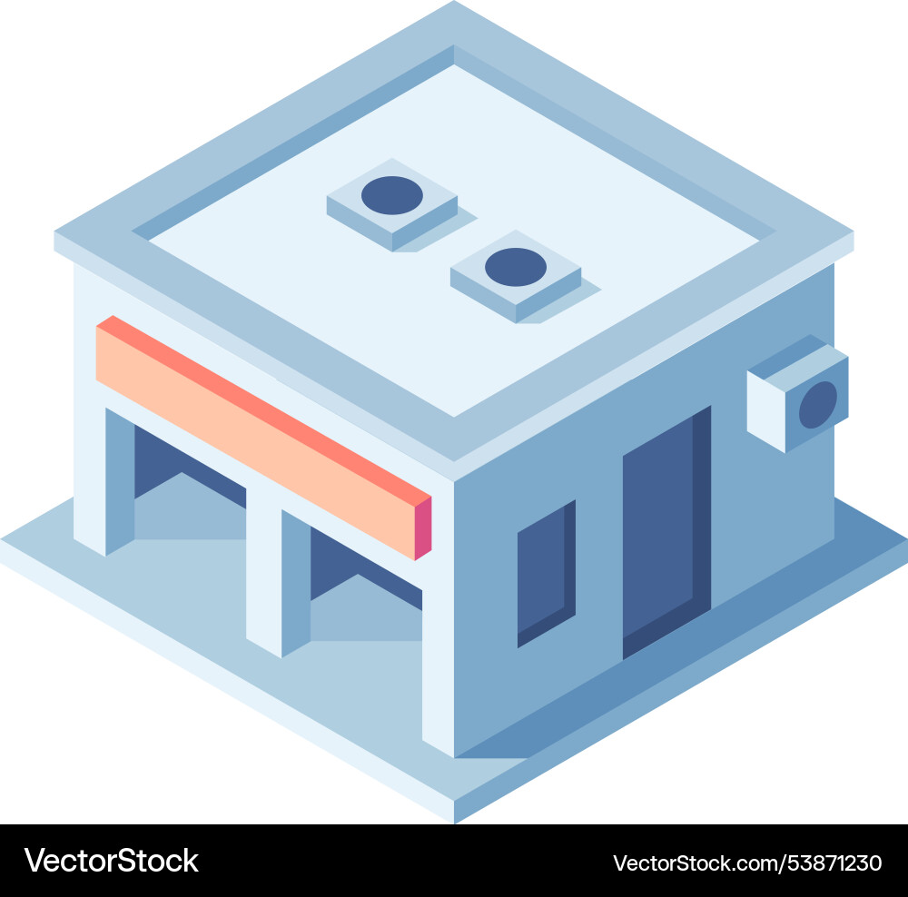 Isometric of a modern Royalty Free Vector Image