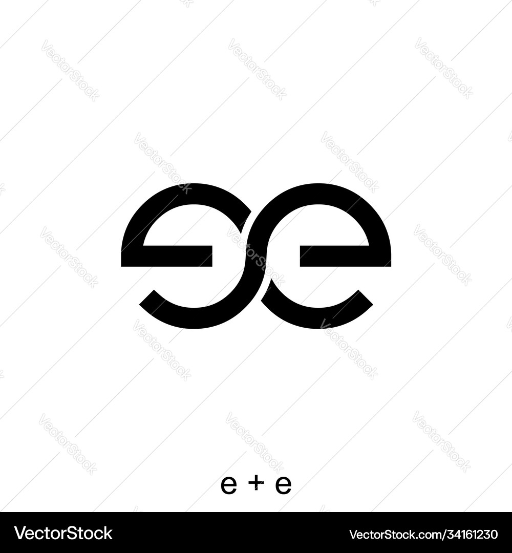Letter e Royalty Free Vector Image - VectorStock