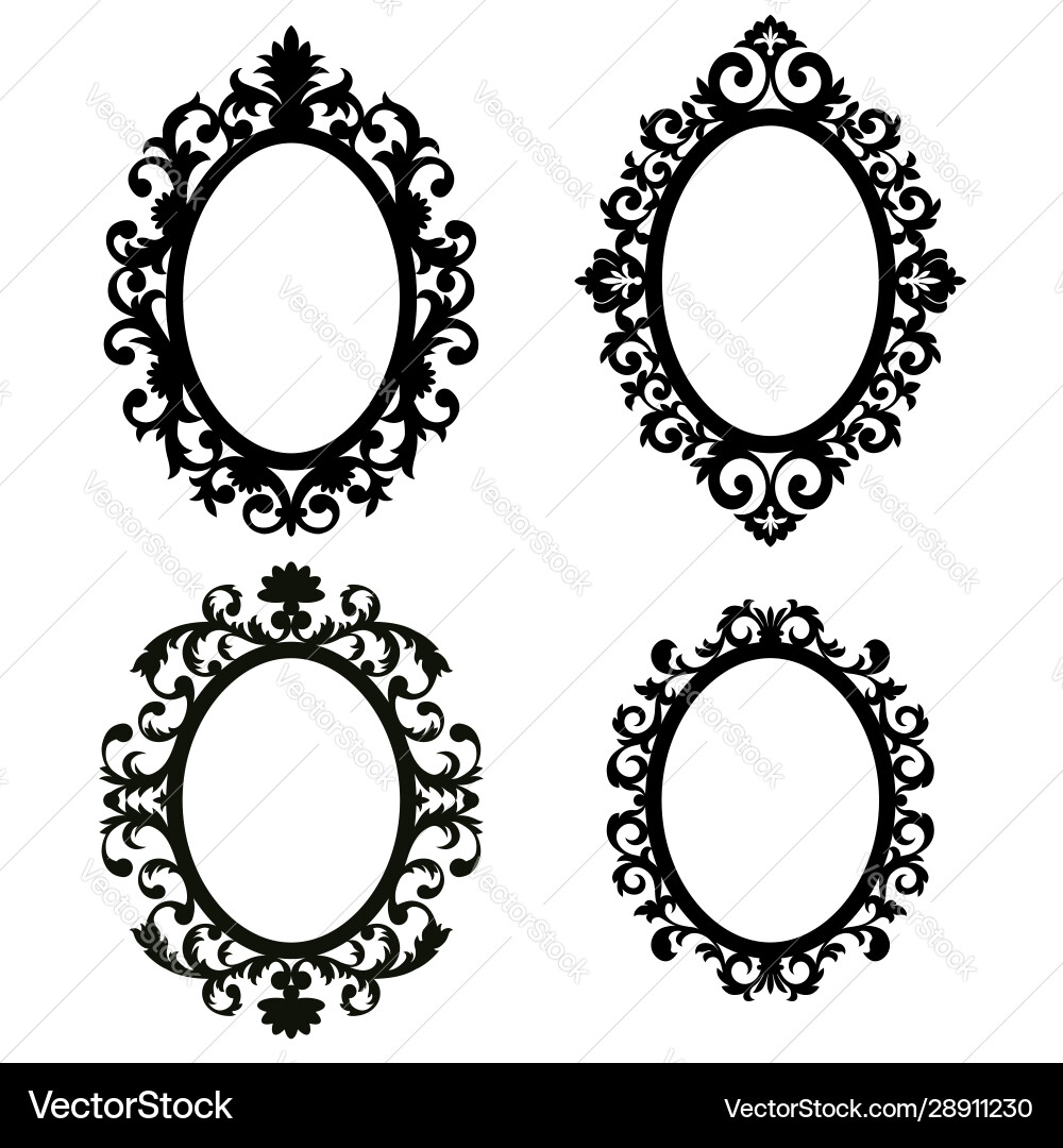 Mirror frames Royalty Free Vector Image - VectorStock