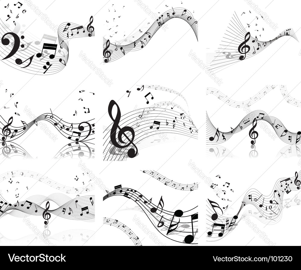 Musical notes Royalty Free Vector Image - VectorStock
