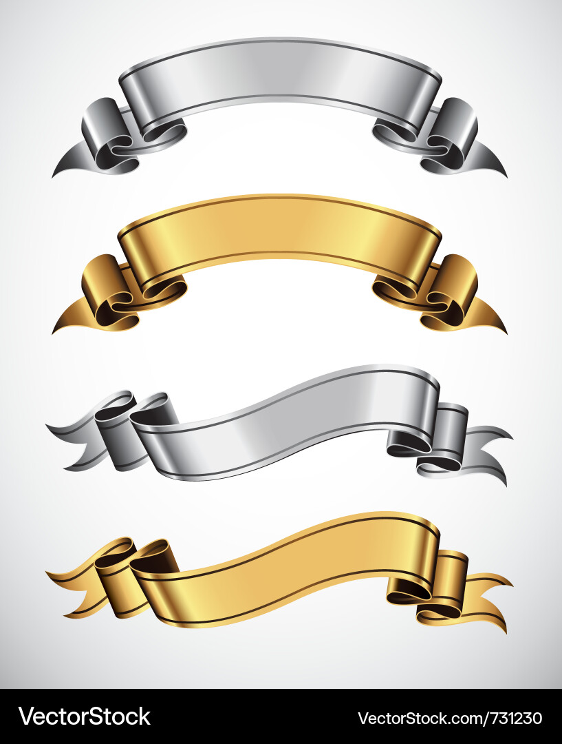 Ribbons Royalty Free Vector Image - VectorStock