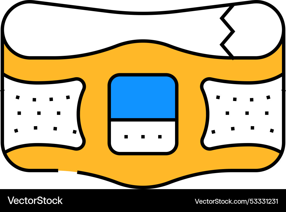 Belt stimulator icon color Royalty Free Vector Image