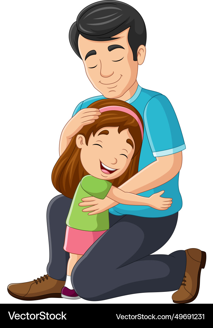 Father Daughter Animation I Am Super Dad Cartoon Girl Daughter Royalty