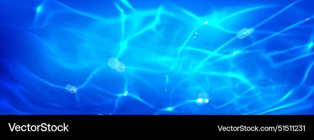 Caustic light effect in water surface bg pattern Vector Image