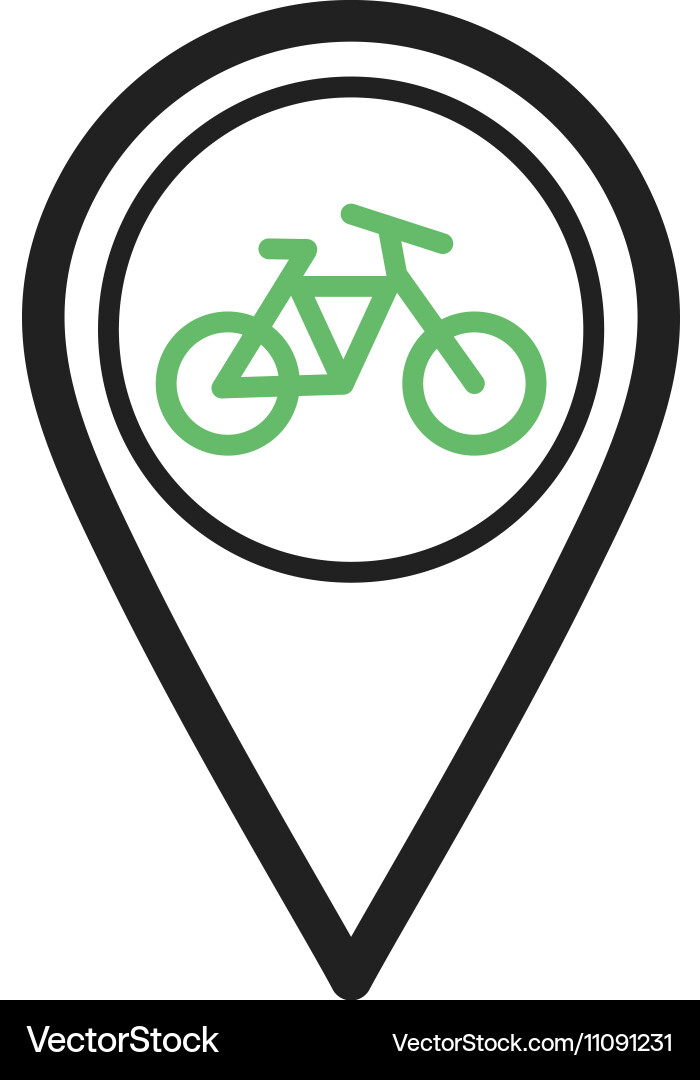 Cycling location Royalty Free Vector Image - VectorStock