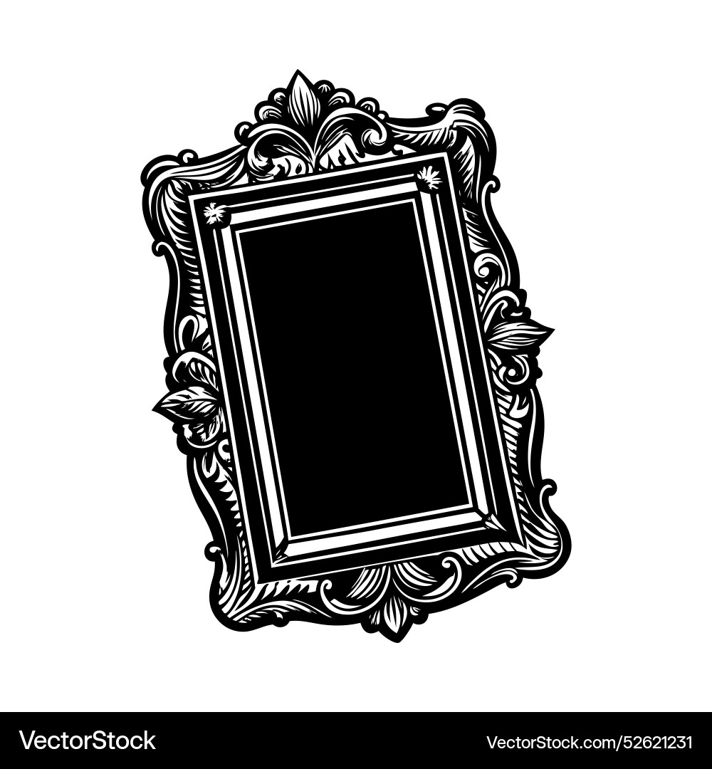 Frame silhouette Royalty Free Vector Image - VectorStock