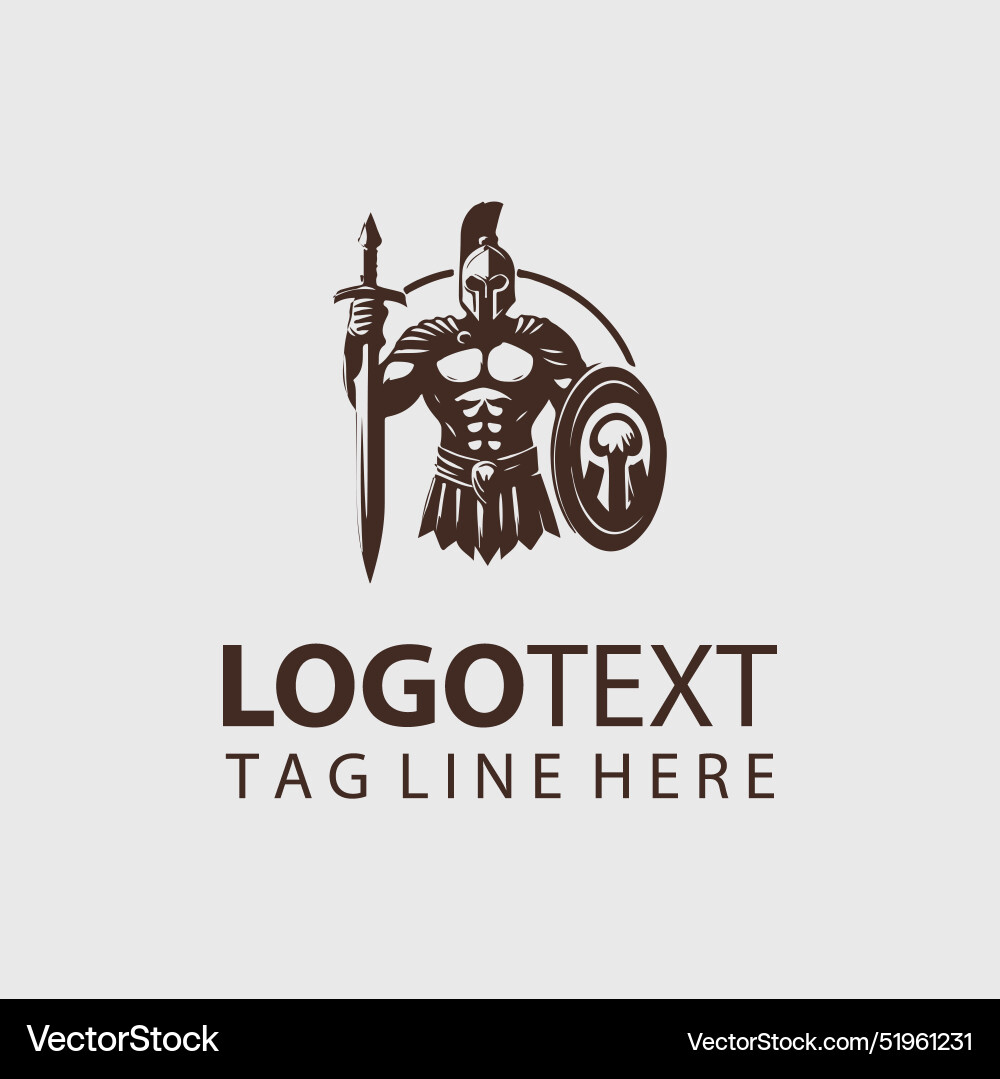 Gladiator logo Royalty Free Vector Image - VectorStock