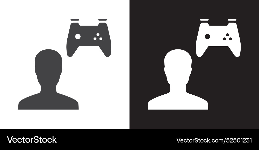 Multi game player icon Royalty Free Vector Image