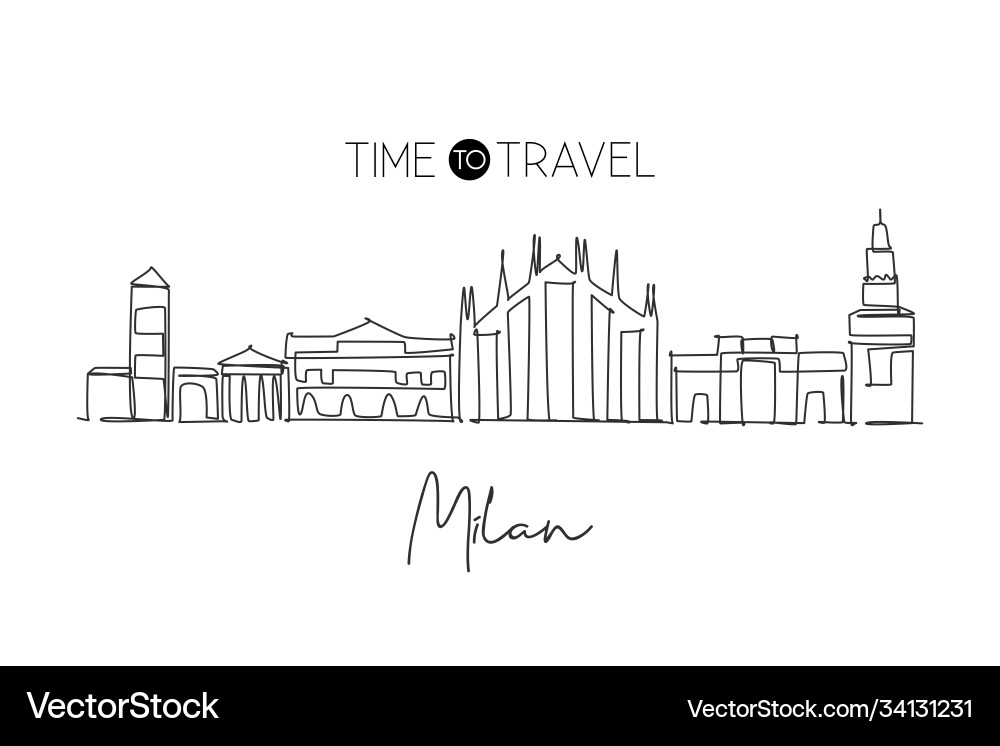 Continuous Line Drawing City Single Continuous Line Drawing Of Jakarta