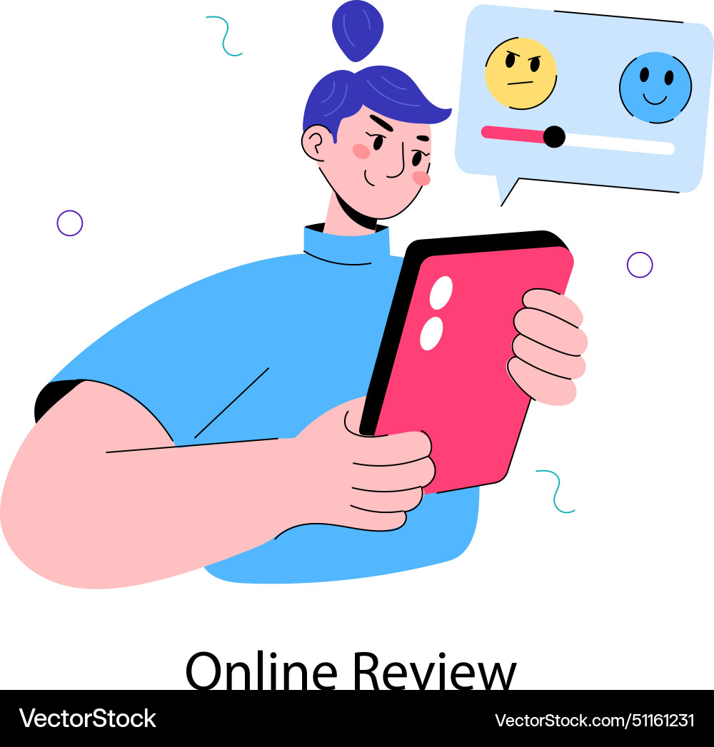 Online review Royalty Free Vector Image - VectorStock