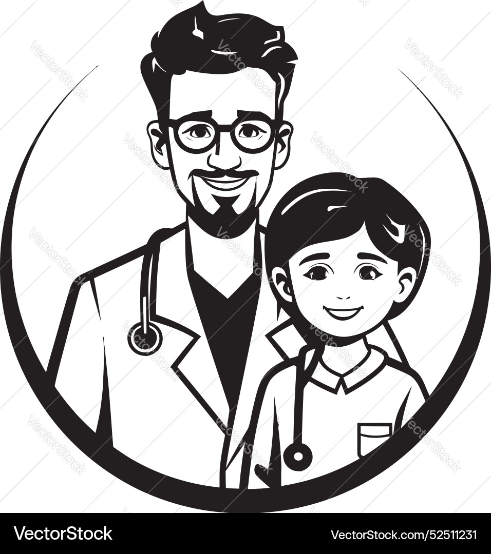 Pathways to compassion doctor patient dynamics Vector Image