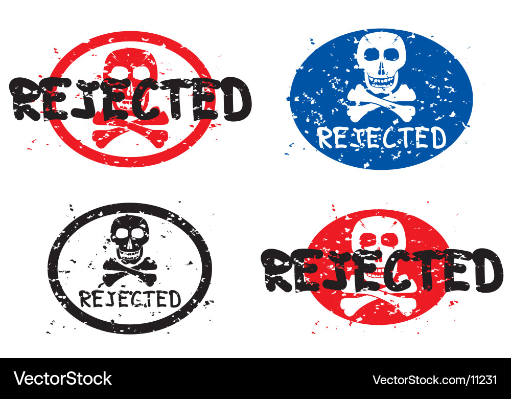 Rejected grunge Stempel Lizenzfreies Vektorbild