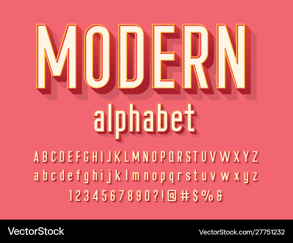 Bold font Royalty Free Vector Image - VectorStock