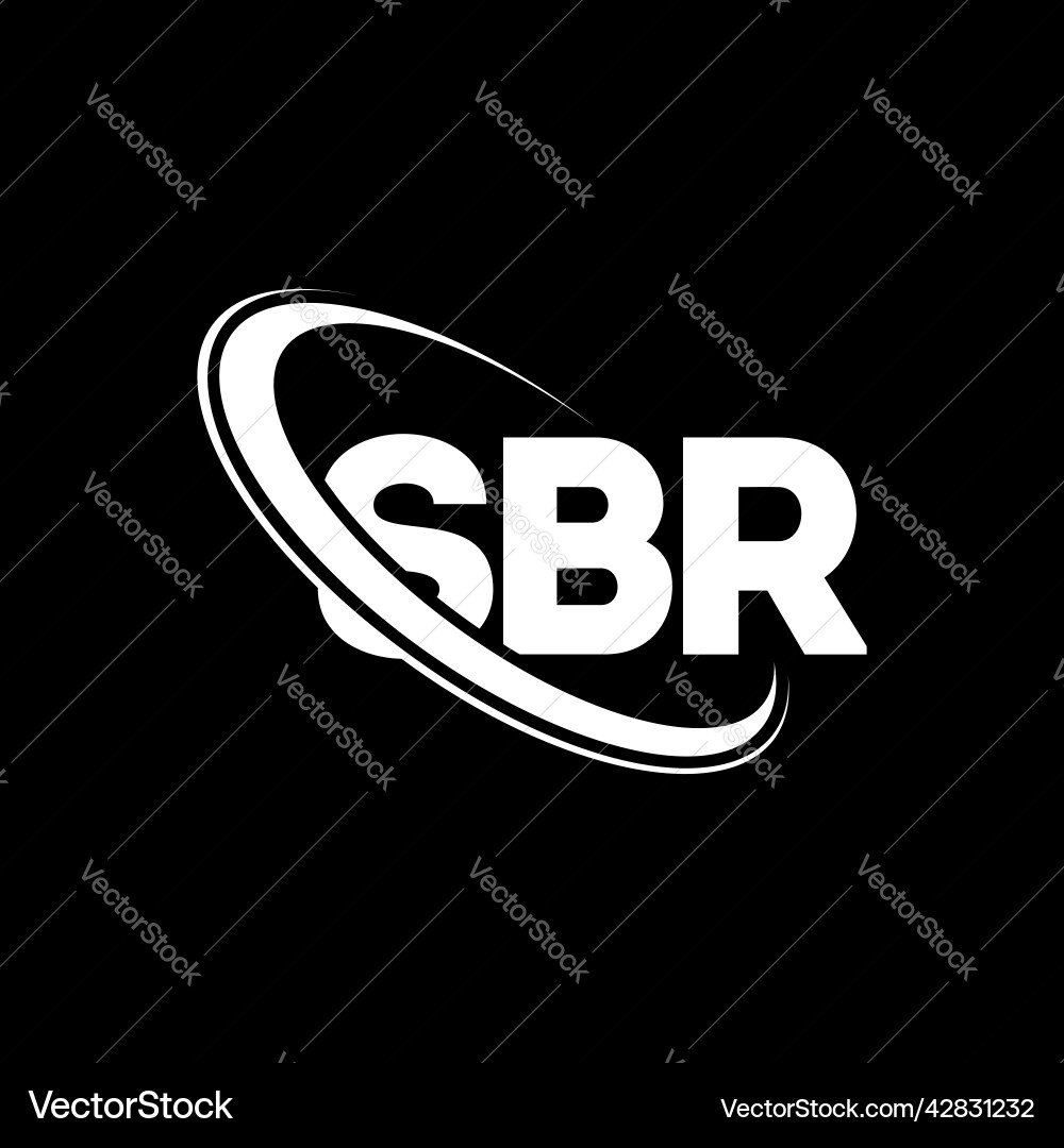 Sbr logo letter design Royalty Free Vector Image