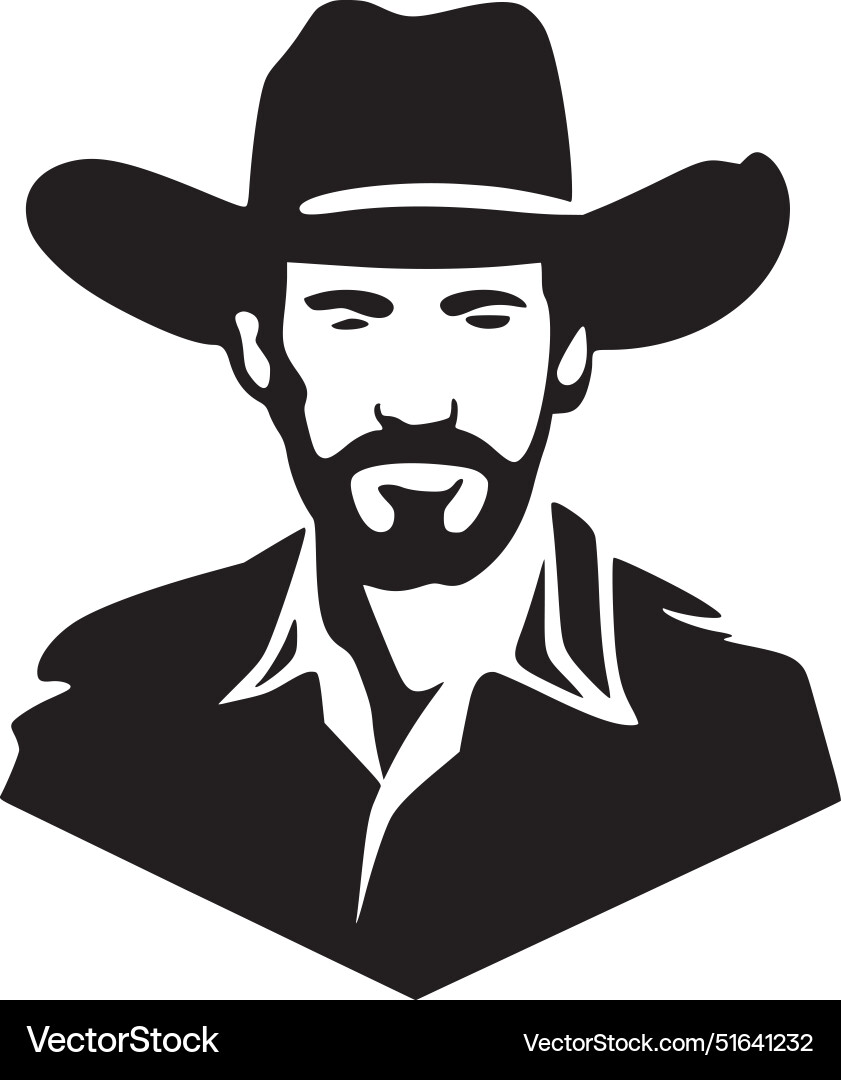 Western - black and white Royalty Free Vector Image