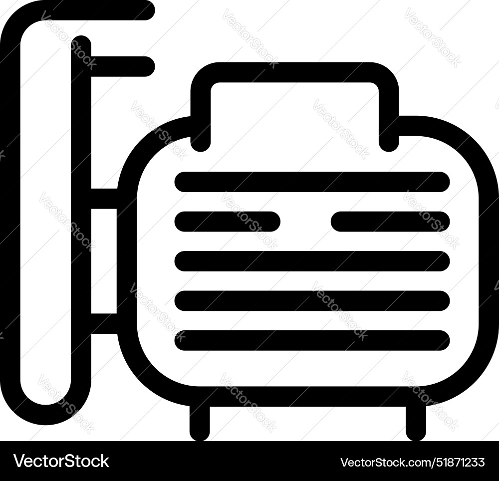 Air compressor machine for garage workshop Vector Image