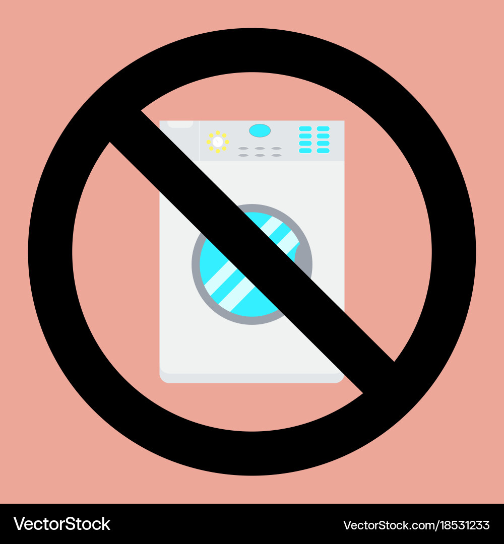 Do not wash in washing machine Royalty Free Vector Image