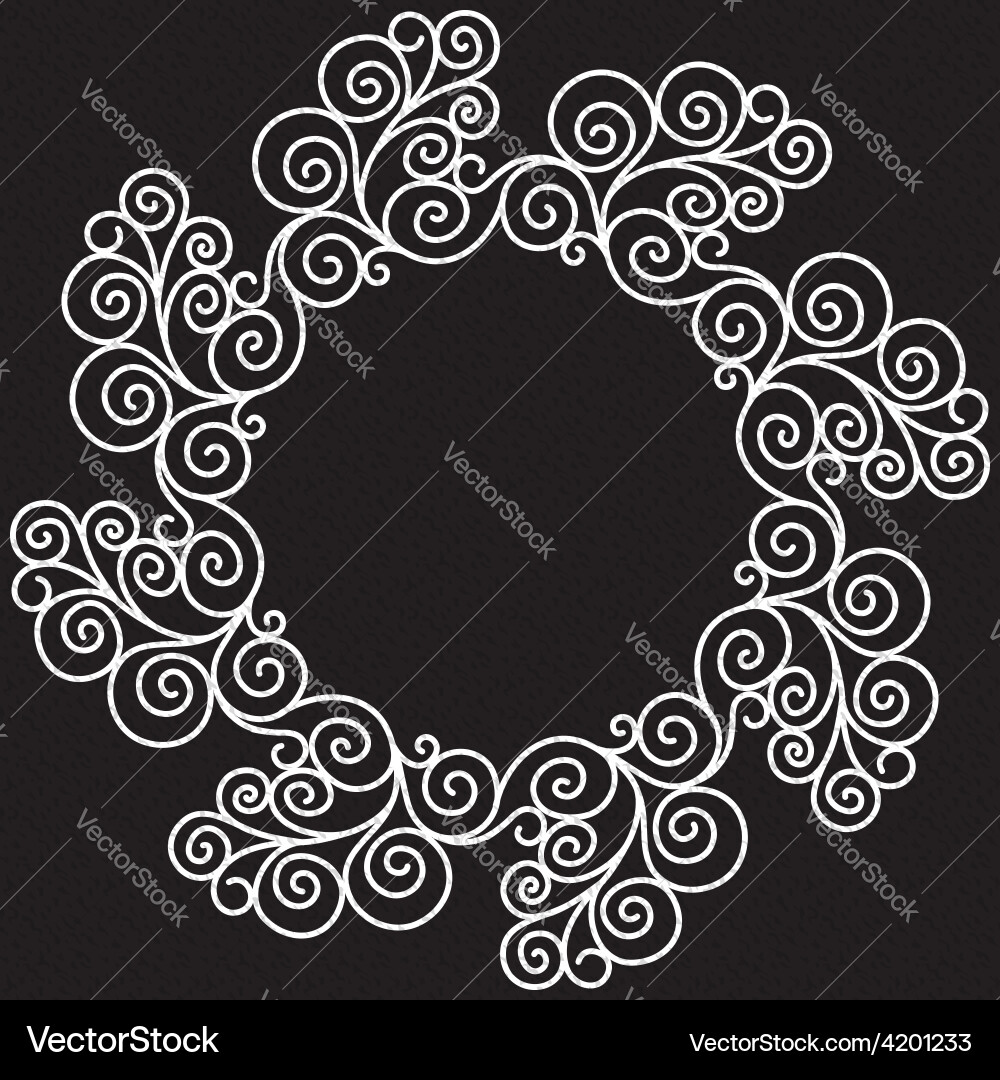 Doodle pattern of spirals swirls Royalty Free Vector Image