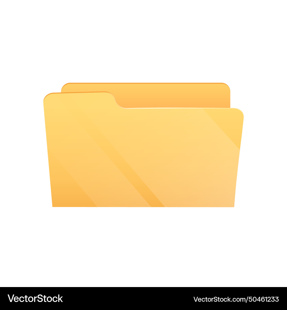 Datei Ordner Icon Lizenzfreies Vektorbild - VectorStock