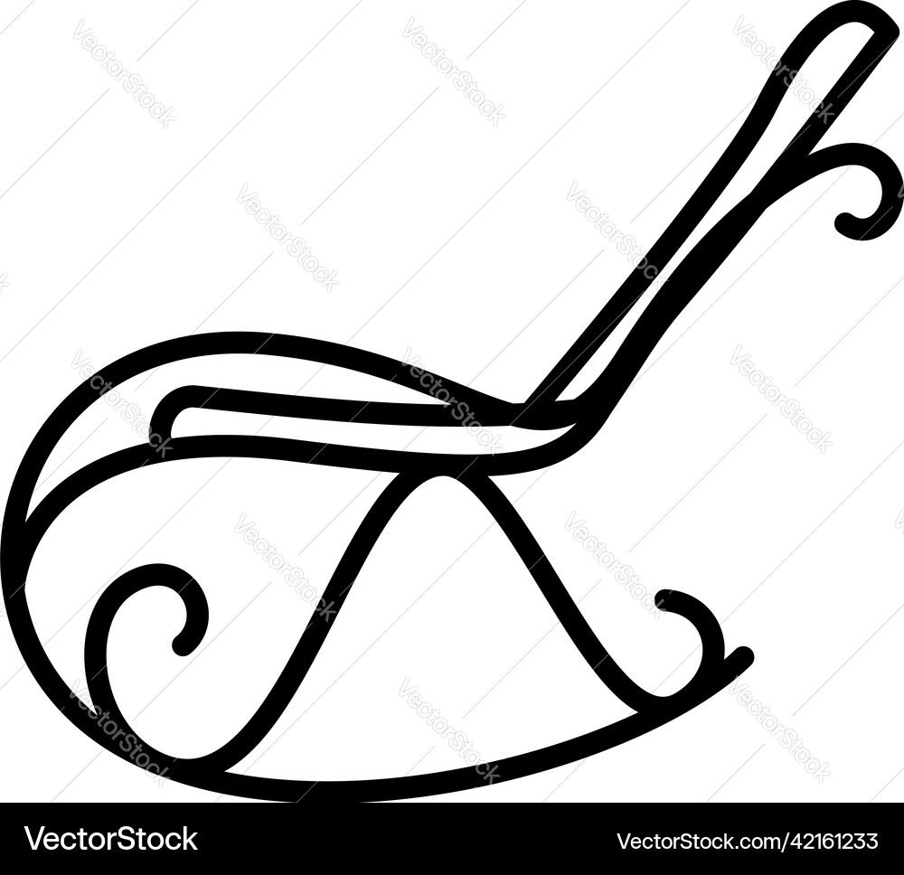 Rocking chair icon Royalty Free Vector Image - VectorStock