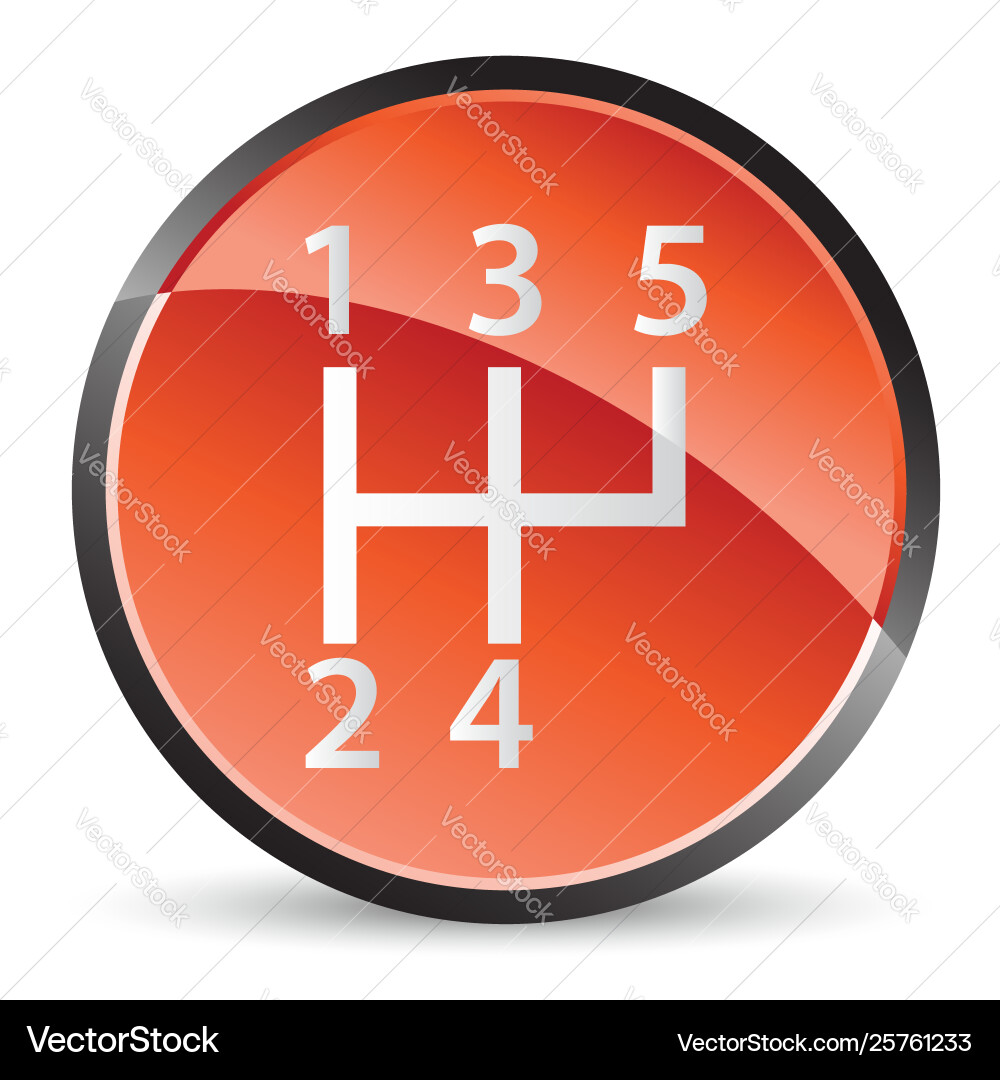 Stick shift icon Royalty Free Vector Image - VectorStock