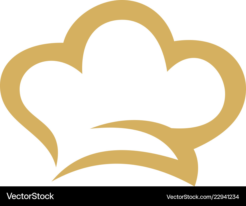 Cook hat chef food logo Royalty Free Vector Image