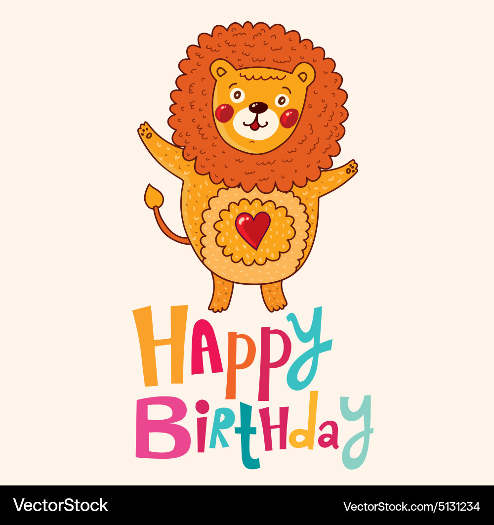 Happy birthday children design Royalty Free Vector Image