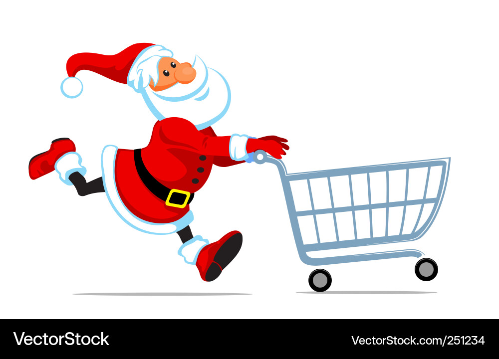 Santa cart Vector Images & Graphics for Commercial Use | VectorStock