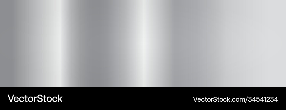 Texture panorama silver metal with reflection Vector Image