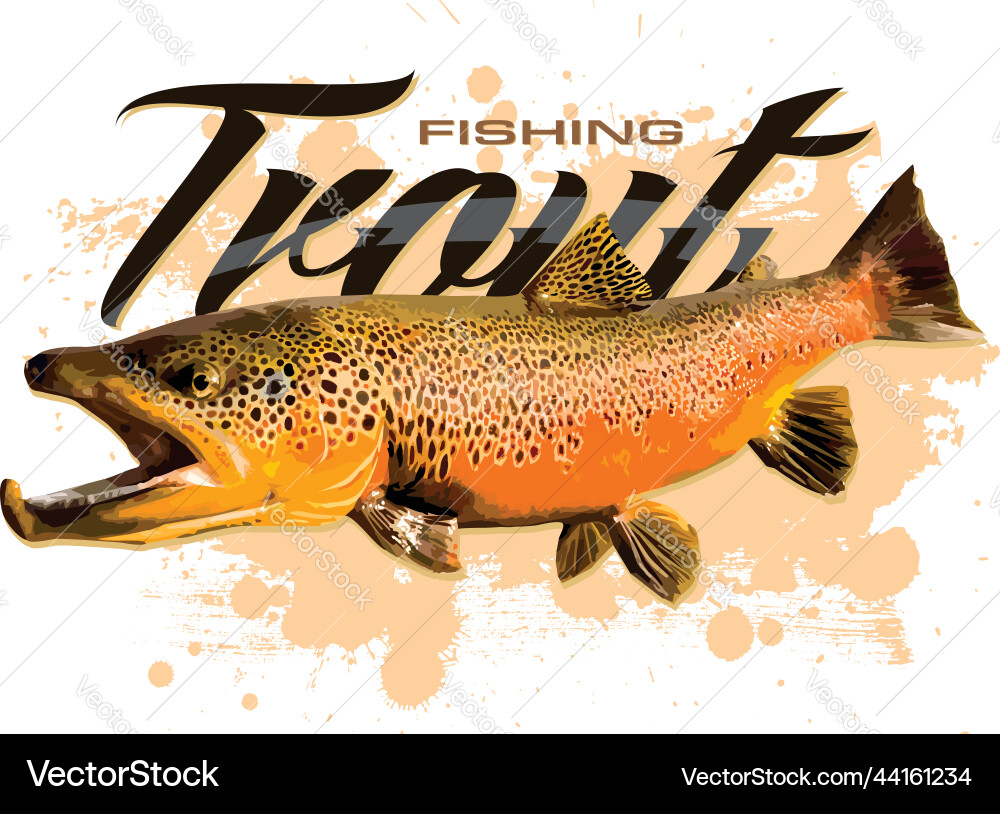 Trout Royalty Free Vector Image - VectorStock