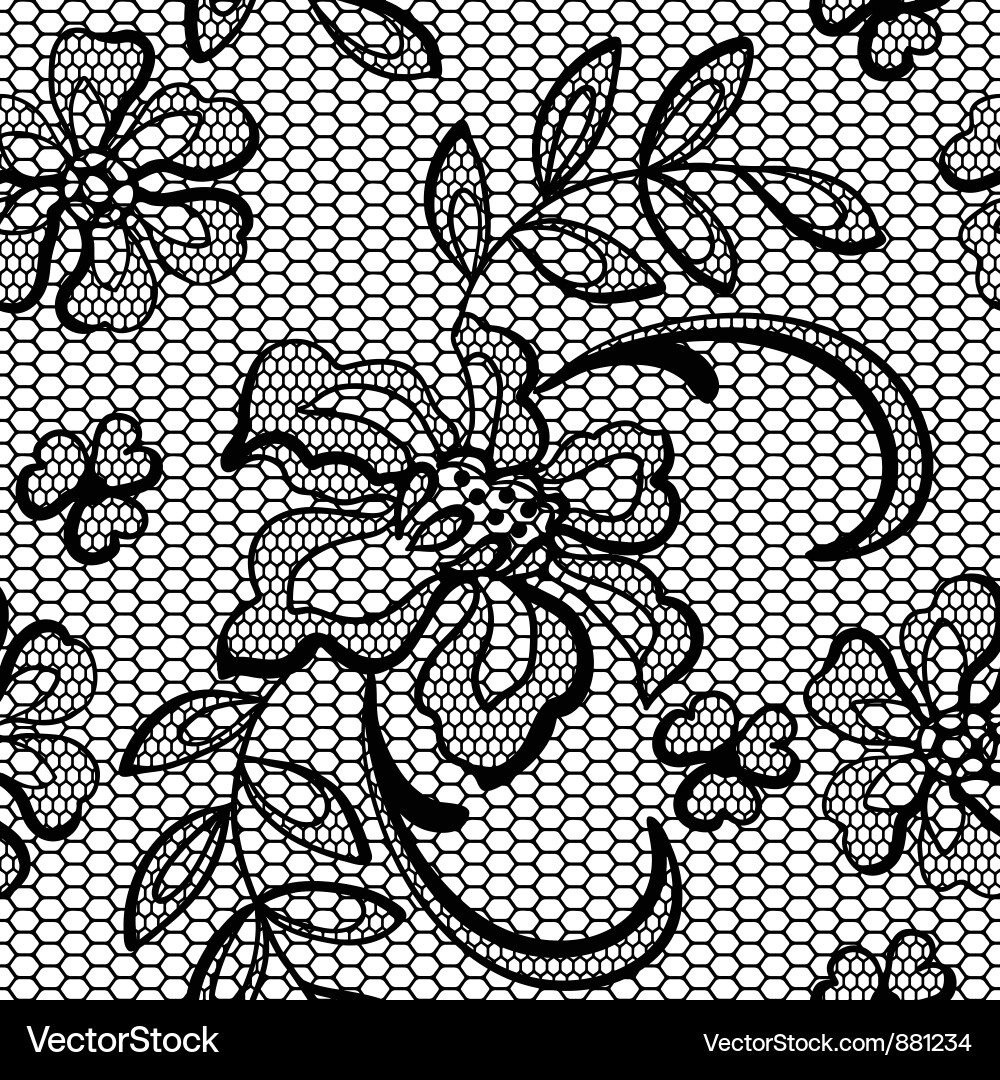 Vintage Lace Texture Royalty Free Vector Image