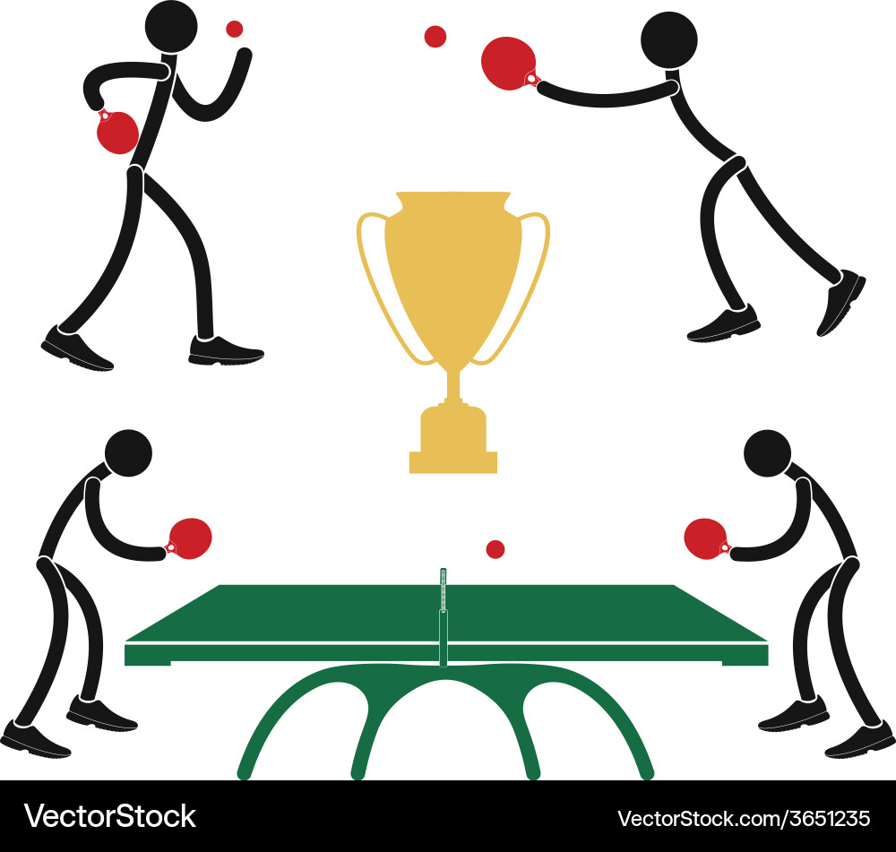 Table tennis Royalty Free Vector Image - VectorStock