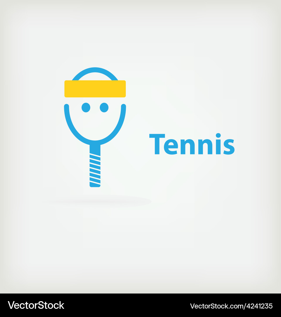 Tennis symbol Royalty Free Vector Image - VectorStock