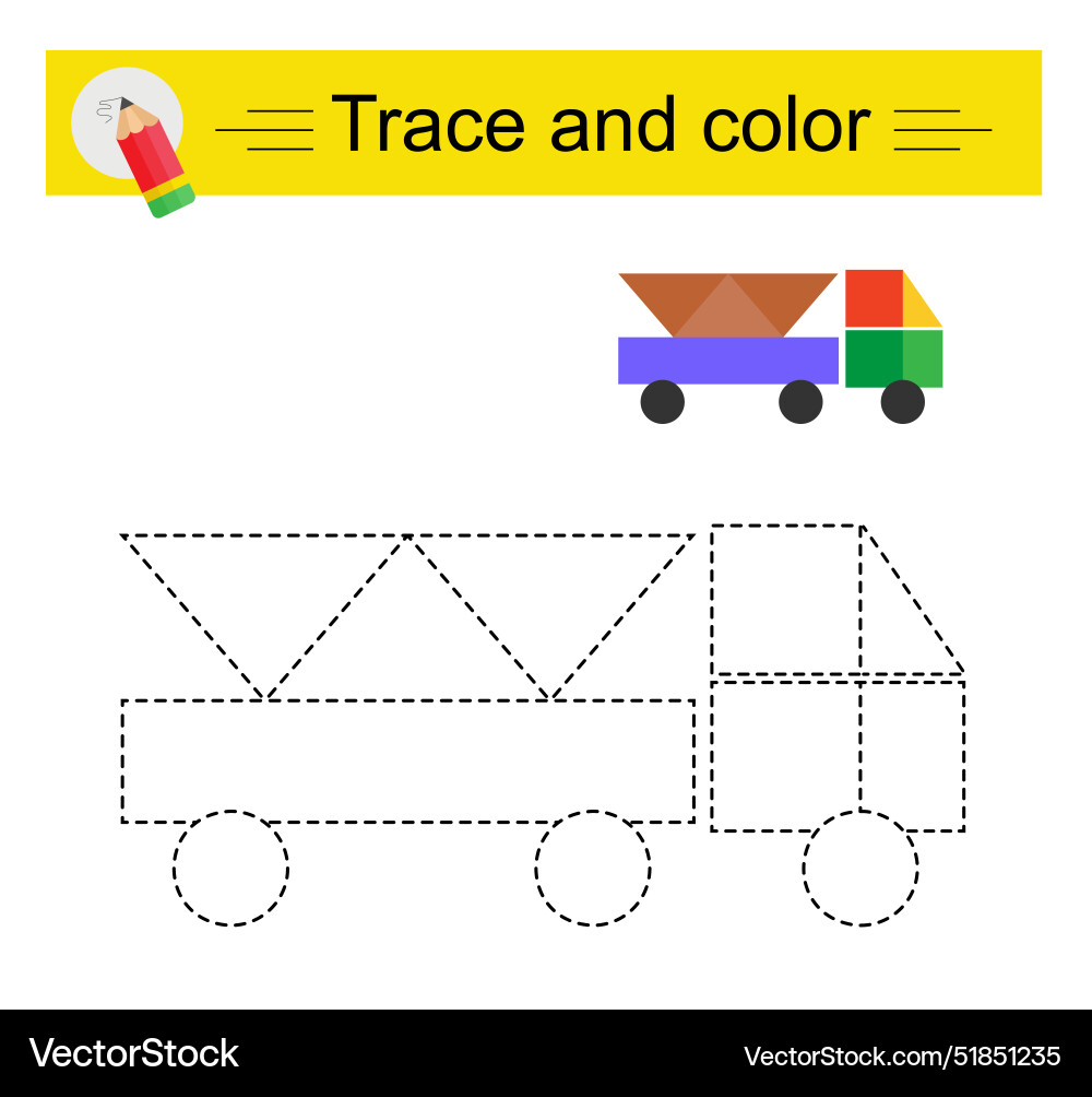 Worksheet for practicing fine motor skills Vector Image