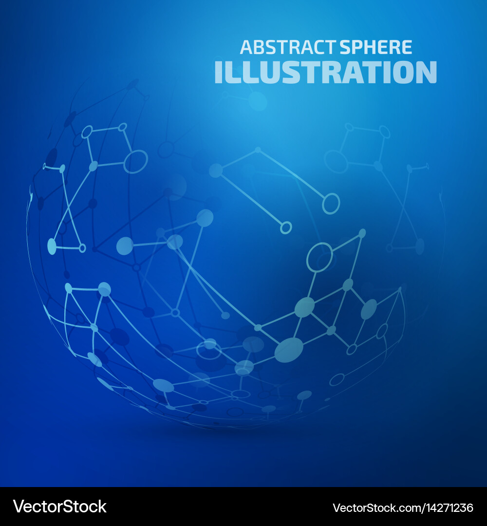 Abstract sphere Royalty Free Vector Image - VectorStock