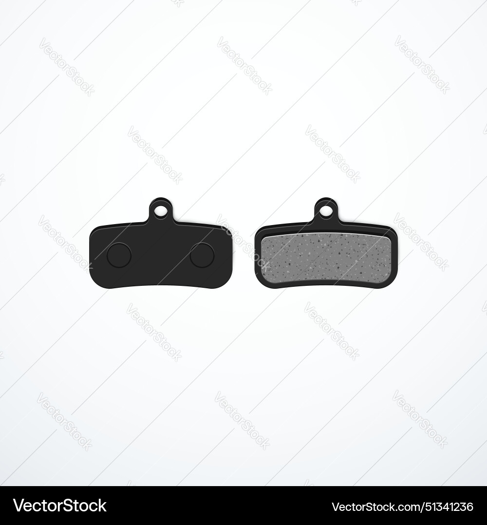 Bicycle bike brake pads icon set Royalty Free Vector Image