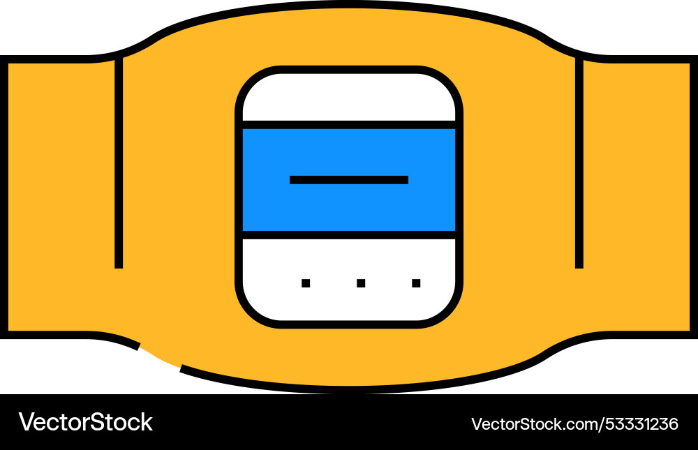 Body electrical stimulator icon color Royalty Free Vector