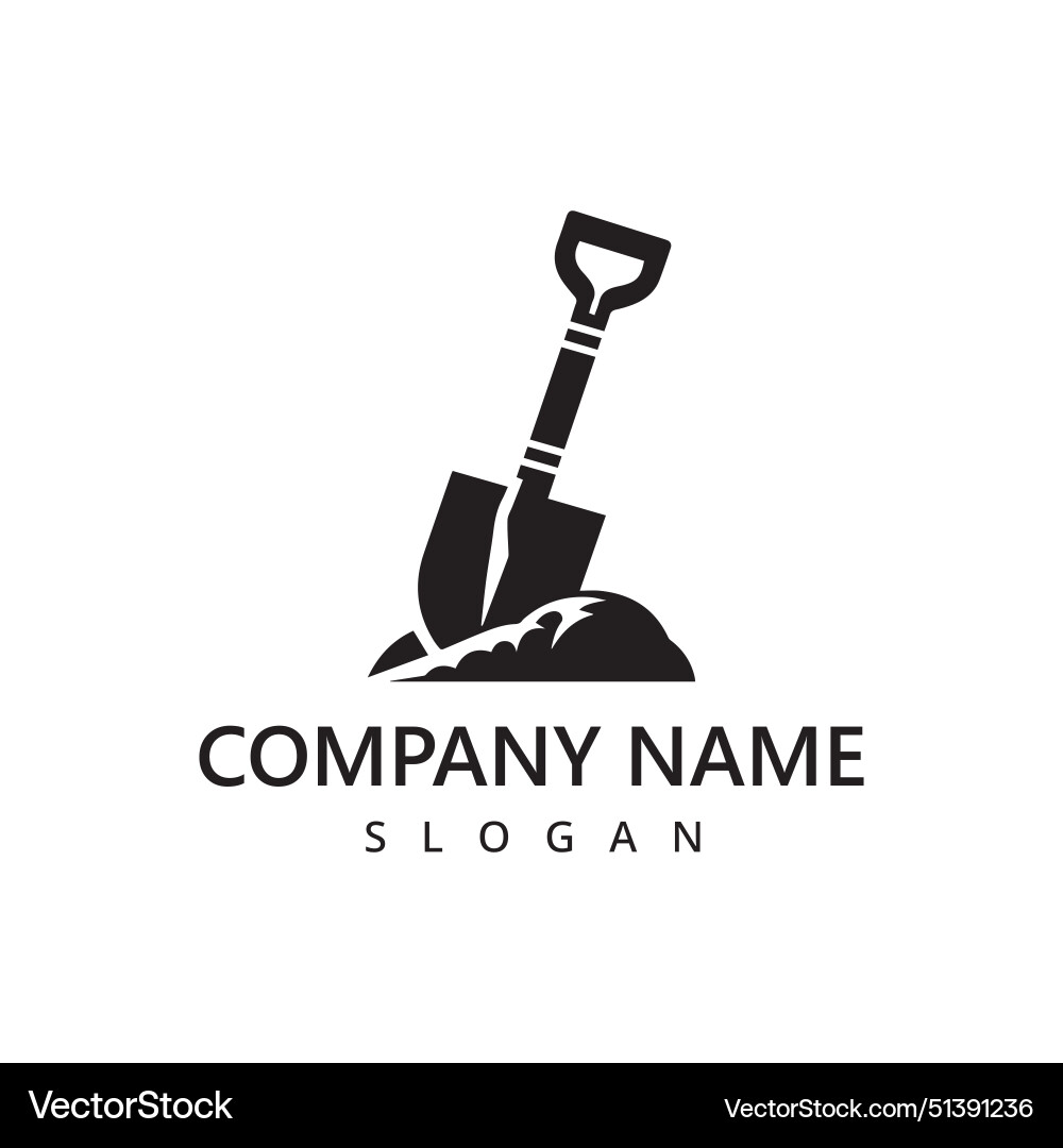 Digging logo design template mining icon Vector Image