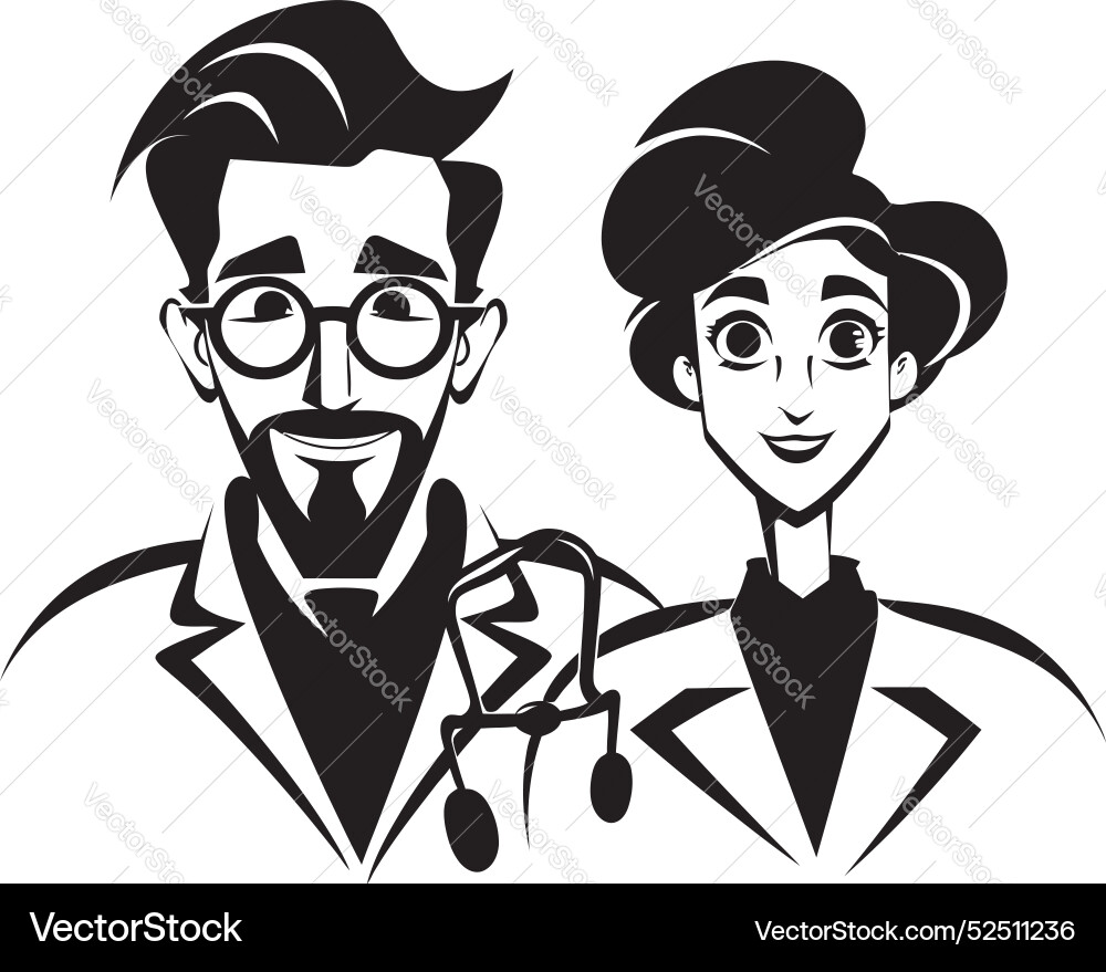 Empathetic unity doctors connection with patients Vector Image