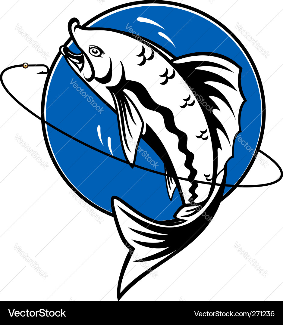 Fishing symbol Royalty Free Vector Image - VectorStock