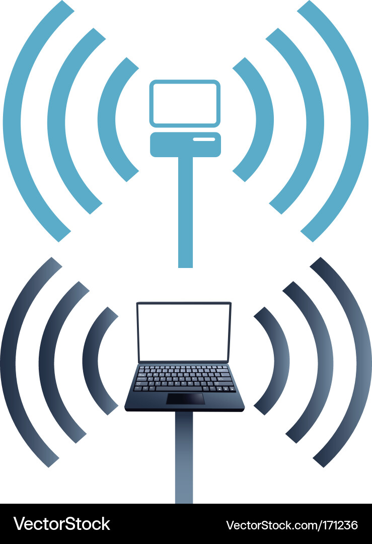 Laptop symbols Royalty Free Vector Image - VectorStock