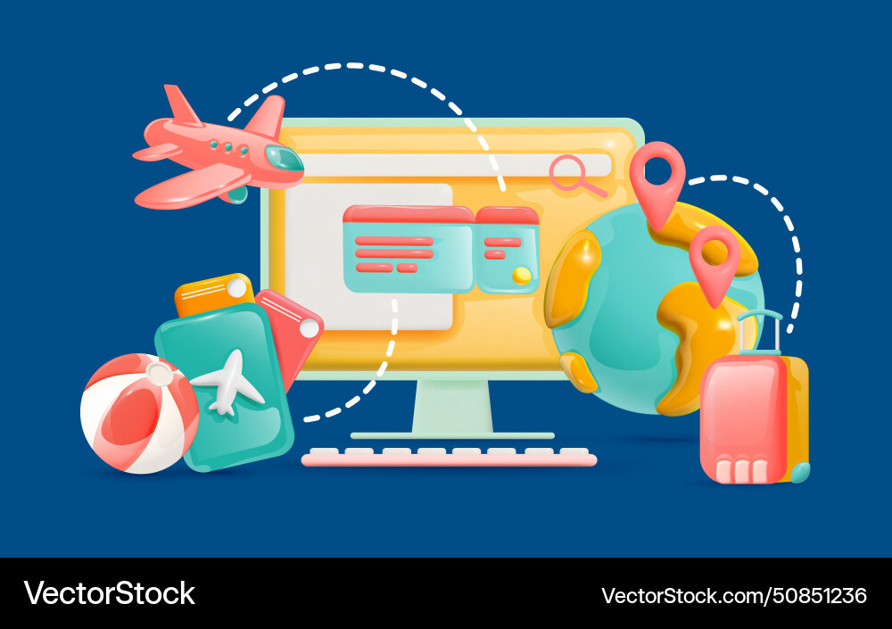 Travel cartoon Royalty Free Vector Image - VectorStock