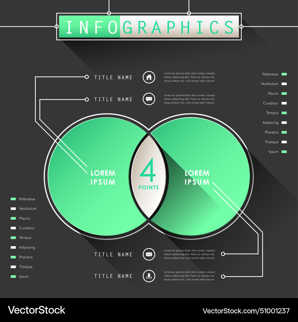 Abstract chart infographics Royalty Free Vector Image