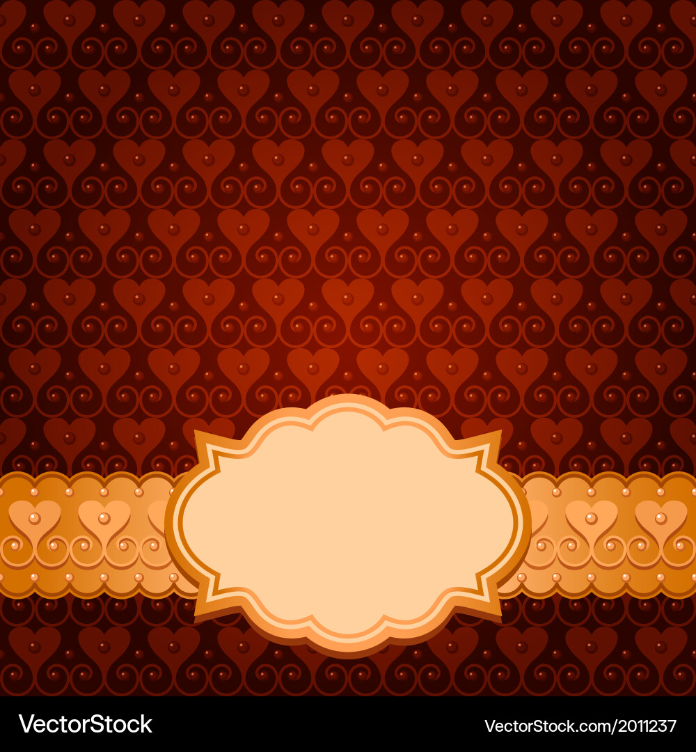 Brown card Royalty Free Vector Image - VectorStock