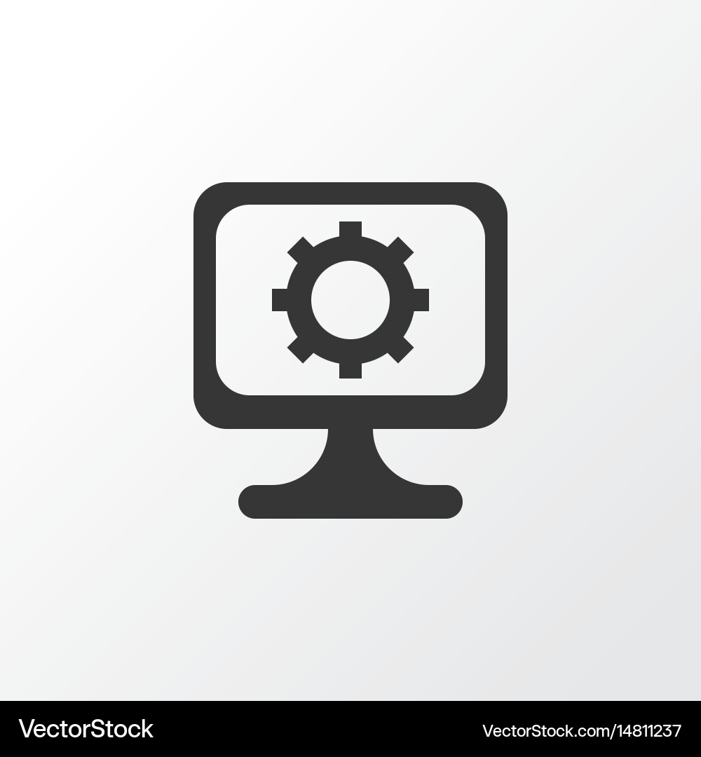 Computer settings icon symbol premium quality Vector Image