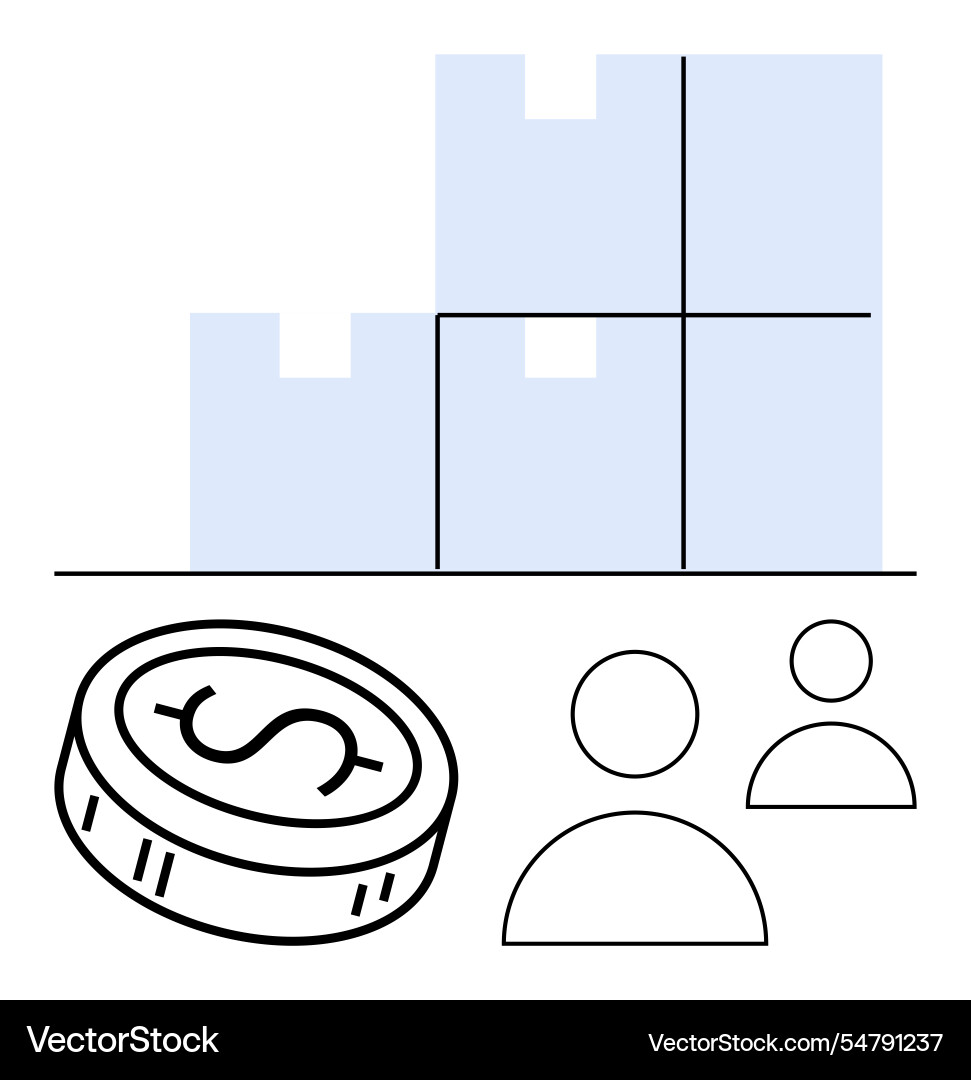 Financial growth concept with bar chart dollar Vector Image